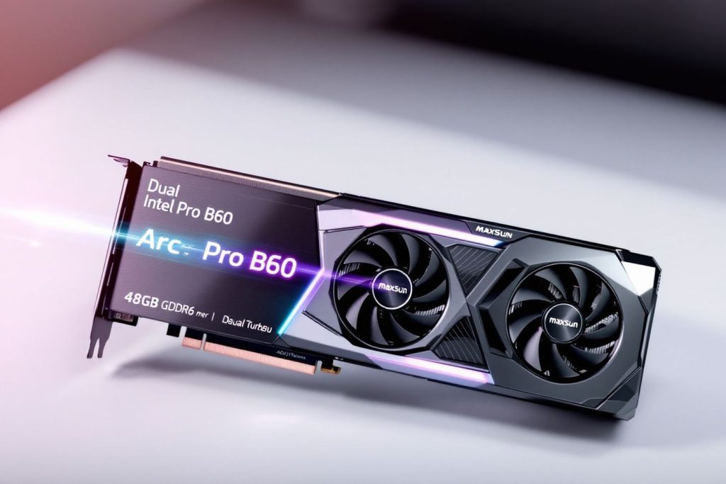 MaxSun Breaks New Ground with Dual-GPU Arc Pro B60 Dual Turbo – SKR TEK